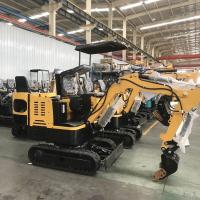 China SGS Micro Electric Mini Excavator KOOP Diesel Engine Mini Digger On Trailer for sale