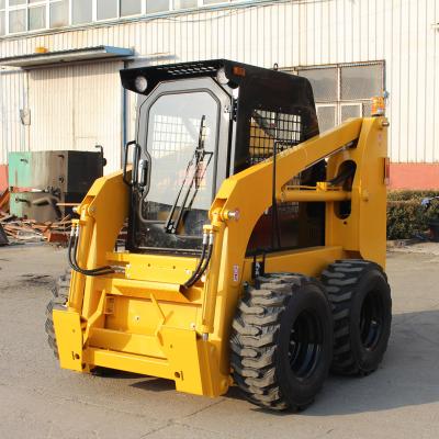 China Wheel Tracked Skid Steer Loader Mini With Bucket for sale