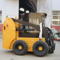 China Wheel Small Skid Steer Mini Loader With Bucket for sale