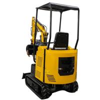 China 1.5 Ton Digger Machinery Rubber Track Mini Excavator With CE for sale