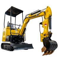 China 1.5 Ton Digger Machinery Rubber Track Mini Excavator With CE for sale