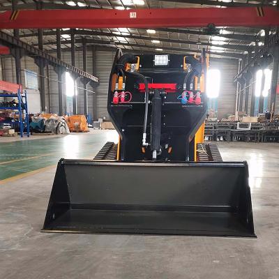 China Hydraulic Ramming Mini Skid Steer Loader  Wheel Walk Behind Skid Steer With Bucket for sale