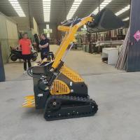 China Mini Skid Steer Loader Bucket Wheel Loader Stand On Skid Steer With Bucket for sale