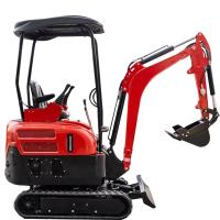 China FW20 Red Excavator New Diesel Engine 2000 Kg Mini Excavator From China for sale