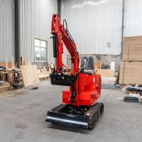 China Hydraulic Transmission Red Micro 1 Ton Mini Excavator For Farm for sale
