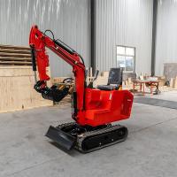 China Hydraulic Transmission Red Micro 1 Ton Mini Excavator For Farm for sale