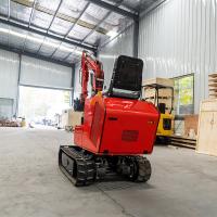 China Hydraulic Transmission Red Micro 1 Ton Mini Excavator For Farm for sale