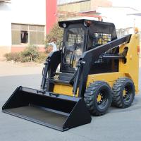 China Mini Skid Steer Loader Yellow Bucket Capacity 0.5 M3 For Bulldozing for sale