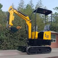 China Koop Engine 1ton Micro Mini Digger Excavator With Single Cylinder for sale