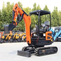 China New Mini Crawler Digger Excavator Machine Minibagger CE EUR Epa Engine 2Ton Mini Excavator for sale