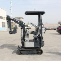China Mini Digger Excavator 1 Ton Mini Excavator Cast Iron 50KG Counterweight & Bucket for sale