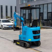 China Micro Mini Excavator 1.5 Ton Blue Digging Machine Meet Euro V CE EPA Standard for sale