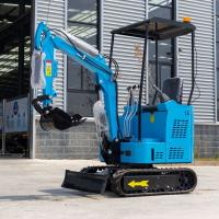 China Micro Mini Excavator 1.5 Ton Blue Digging Machine Meet Euro V CE EPA Standard for sale