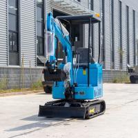 China Micro Mini Excavator 1.5 Ton Blue Digging Machine Meet Euro V CE EPA Standard for sale