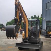 China Spacious Cabin 4 Ton Mini Digger Excavator Swing Boom Optional Attachments for sale
