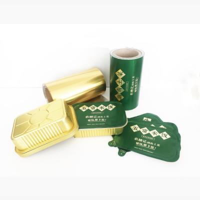 China Customized Aluminum Foil Lid For Yogurt Milk Cheese Ice Cream Heat Sealing Film For Various Containers for sale