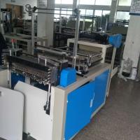 China Bottom sealing, heat sealing, cold cutting plastic supermarket shopping bag making machine, flat bag making machine for sale
