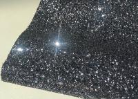 China Factory Cheap Eco-friendly Fancy Shiny Gold Silver Black PU Grade 3 Chunky Glitter Wallpaper for sale