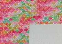 China Colorful Printed Faux Leather Fabric SGS Certified 0.6±0.1mm Thickness for sale