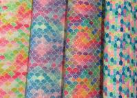 China Colorful Printed Faux Leather Fabric SGS Certified 0.6±0.1mm Thickness for sale