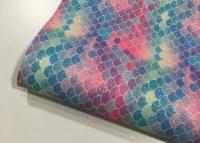 China Colorful Printed Faux Leather Fabric SGS Certified 0.6±0.1mm Thickness for sale