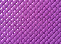 China Mildew Proof Quilted Leather Fabric Nonwoven Synthetic PU Embroidered for sale