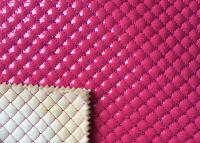 China Mildew Proof Quilted Leather Fabric Nonwoven Synthetic PU Embroidered for sale