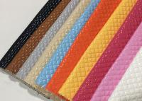 China Mildew Proof Quilted Leather Fabric Nonwoven Synthetic PU Embroidered for sale