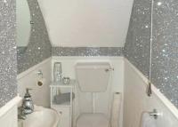 China Single Side Precut Dark Grey Glitter Wallpaper Covering Convenience Unique for sale