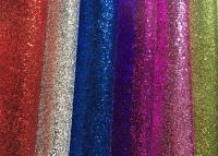 China Waterproof Colorful Glitter Wall Fabric , Glitter Fabric Roll PU Material for sale
