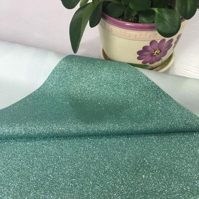 China PU Material  Glitter Wall Fabric Assorted Glamour Knitted Fabric Customized Color for sale