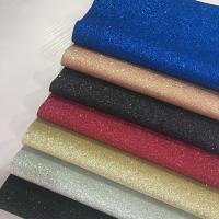 China PU Material  Glitter Wall Fabric Assorted Glamour Knitted Fabric Customized Color for sale