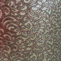 China Colorful Glitter Fabric Roll Leaf Flower Pattern Customized Color Wide Application for sale