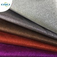 China Anti Mildew Glitter Leather Fabric 137cm*10m Per Roll Decorative Purpose for sale