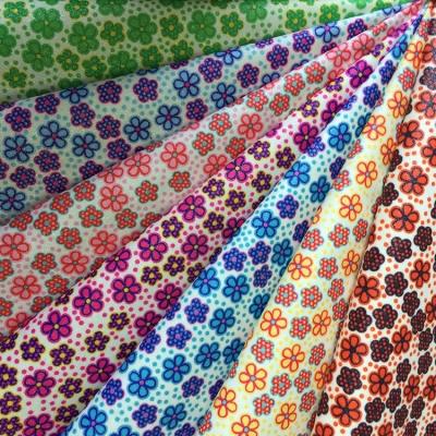 China Flower Pattern Printed Faux Leather Fabric Modern Design Eco Friendly for sale