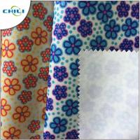 China Flower Pattern Printed Faux Leather Fabric Modern Design Eco Friendly for sale