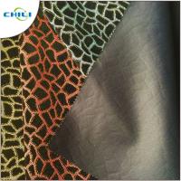 China Flocked Glitter Leather Fabric 1.0mm Thickness 54/55
