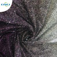 China High Brightness Glitter Wall Fabric , Textured Glitter Wallpaper For Household Room for sale