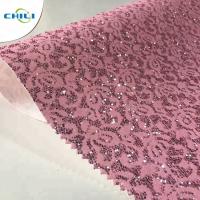 China Good Quality Mesh Glitter pu  shoe Leather for sale