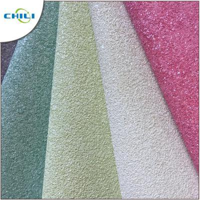 China Factory Hot Sale Grade 3 Wallpaper glitter Leather for sale