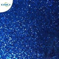 China Fashion glitter pu shoe leather for sale