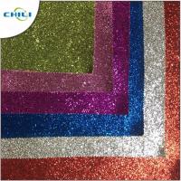 China Fashion glitter pu shoe leather for sale