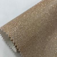 China New pu synthetic zarina glitter leather for shoes for sale