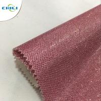 China New pu synthetic zarina glitter leather for shoes for sale