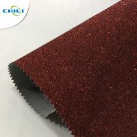 China Good Price For New Products Glitter Leather Fabric for sale