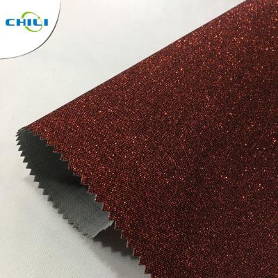 China Good Price For New Products Glitter Leather Fabric for sale