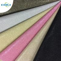 China Good Price For New Products Glitter Leather Fabric for sale