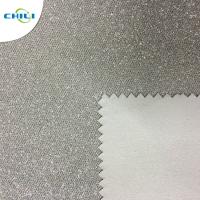 China Good Price For New Products Glitter Leather Fabric for sale