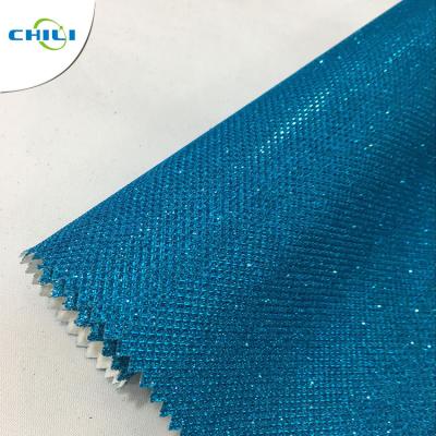 China New zarina glitter leather fabric for shoes and bags for sale