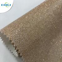 China New zarina glitter leather fabric for shoes and bags for sale